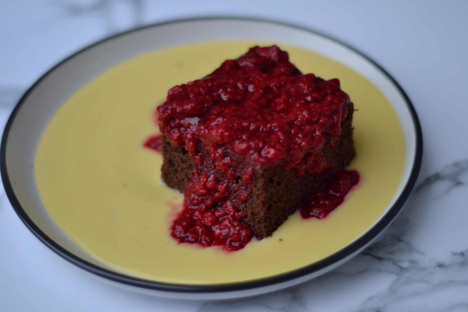 Chocolate Raspberry Cake (Regular Dessert) - Ranahans Special Diets